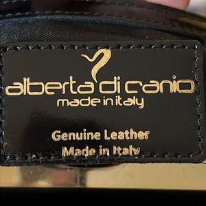 alberto di canio | Bags | Vintage Alberto Di Canio Large Italy Black ...